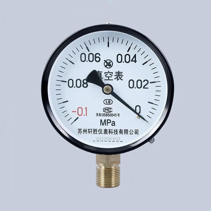 Вакуумный манометр Y-100 -0.1-0MPa