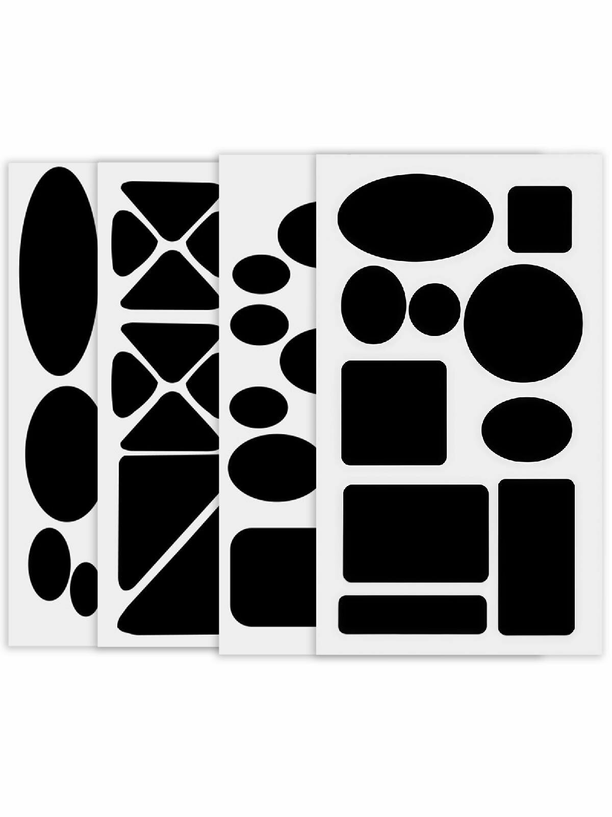 Заплатки для пуховиков 4 шт, Черный