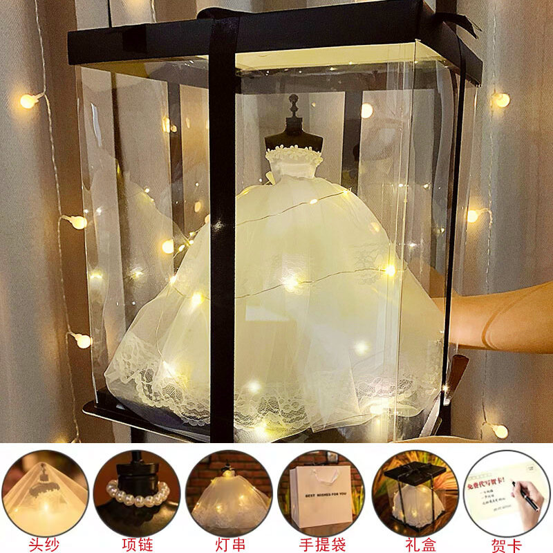 Свадебное платье, подарок на День святого Валентина для девушки, жены, церемония, предложение, признание, Новый год, день рождения, 18-летие, церемония совершеннолетия для женщин