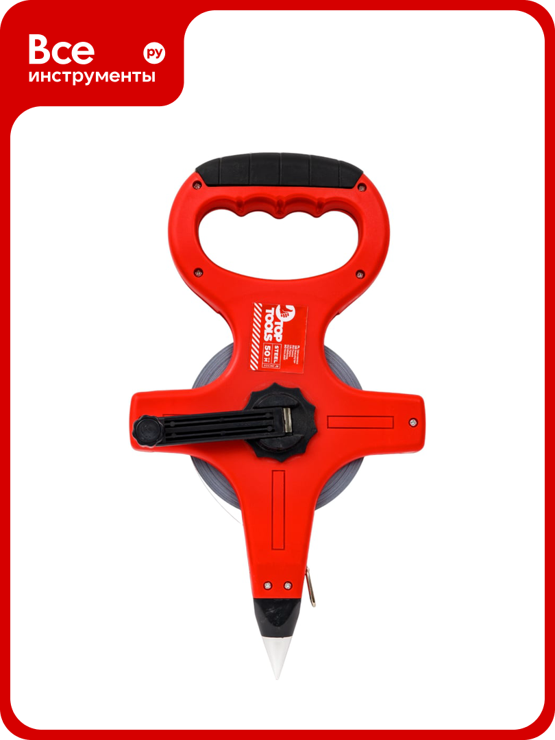 Геодезическая мерная лента Top Tools 50 м х 10 мм сталь 28C534, прочной