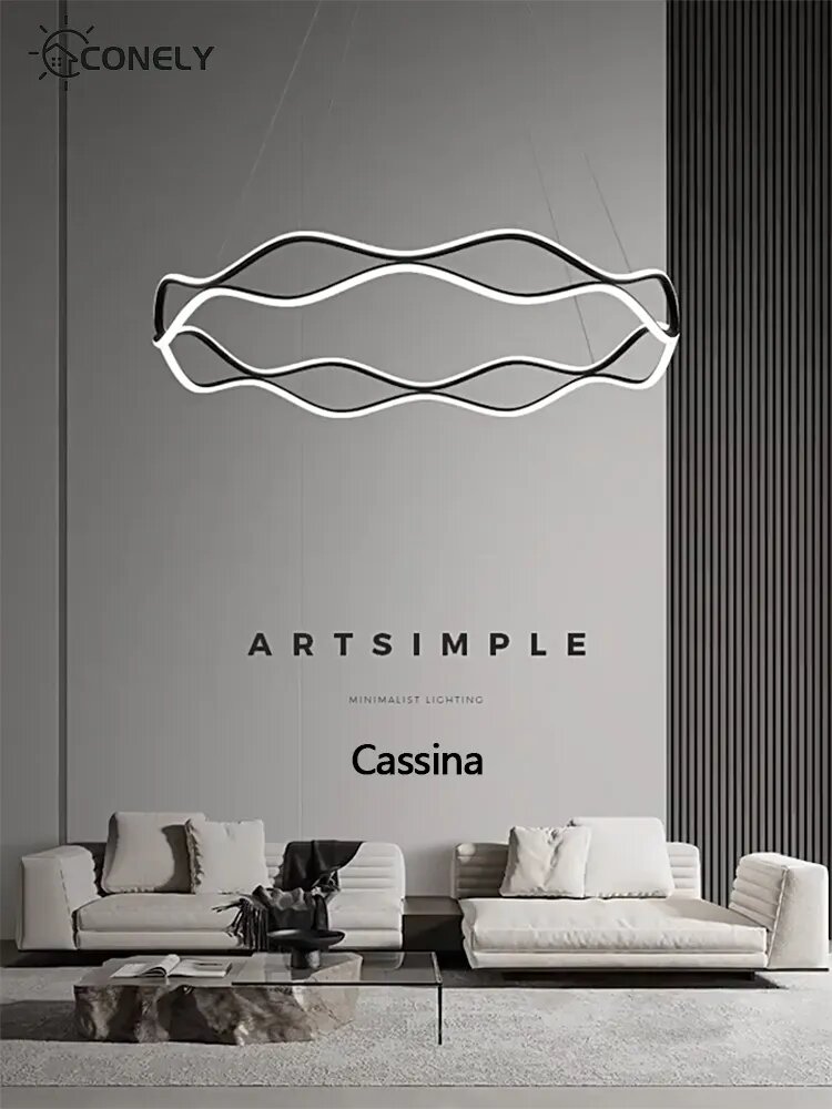 Cassina Потолочный светильник, LED, 100 Вт, RGB, 800x800x1500 мм, Резина, Черный