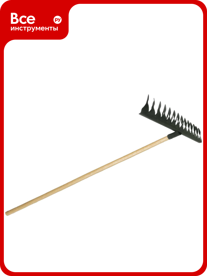 Грабли ООО Агростройлидер 16-ти зубые витые с черенком в сборе l=1,5 м САД-08.06.22
