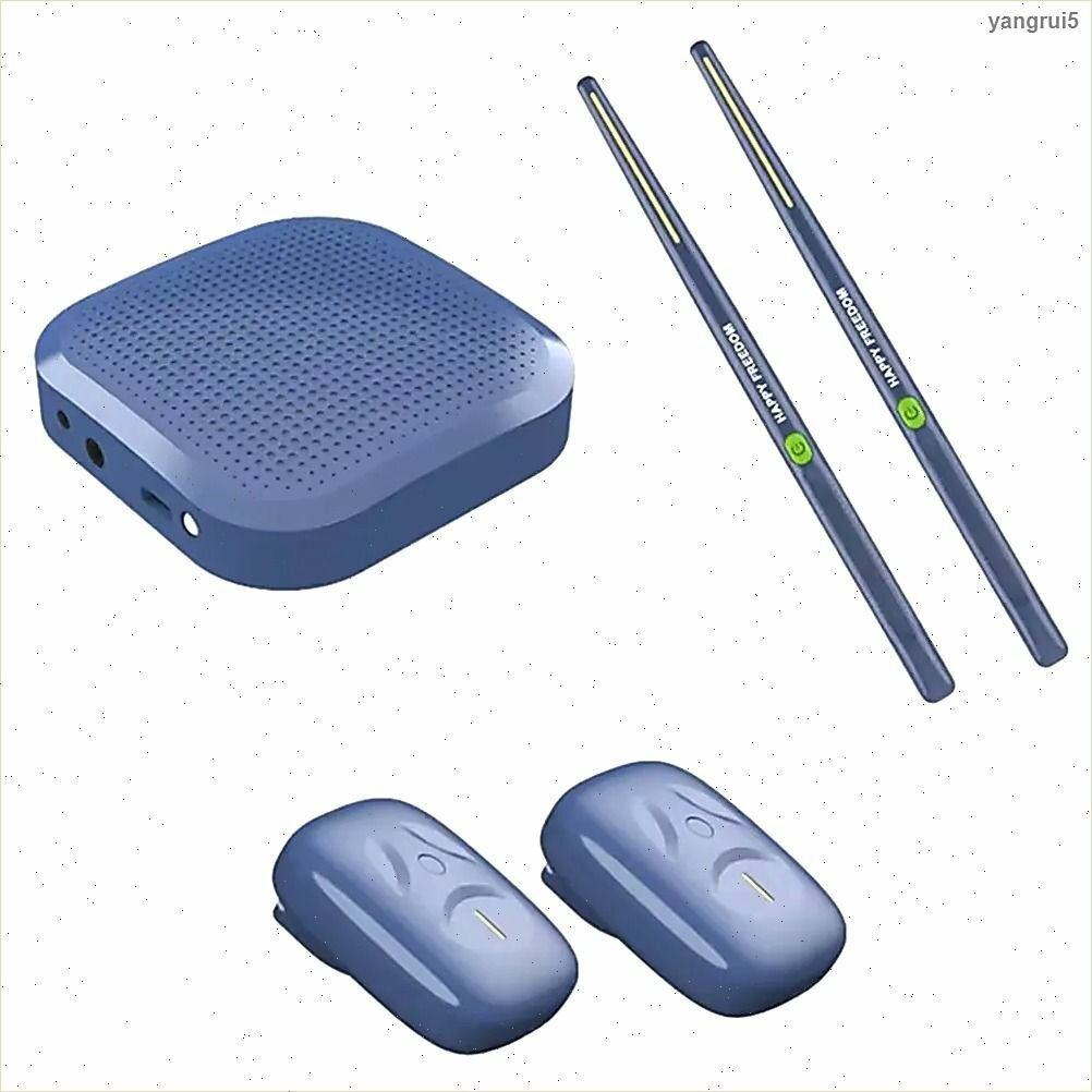 Виртуальный воздушный барабанный набор Электронные барабанные палочки Педали