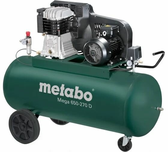 Поршневой компрессор Metabo MEGA 650-270 D 601543000 грейфер /// водосток ///