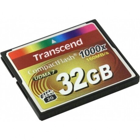 Карта Памяти CF 32Gb Transcend 1000X (160/120 Mb/s)