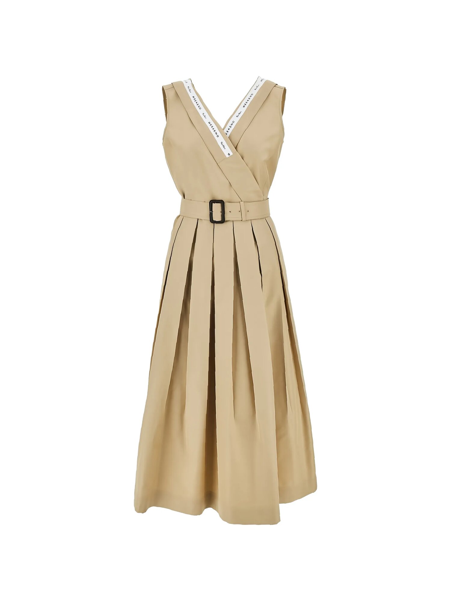 Платье Belted pleated midi dress