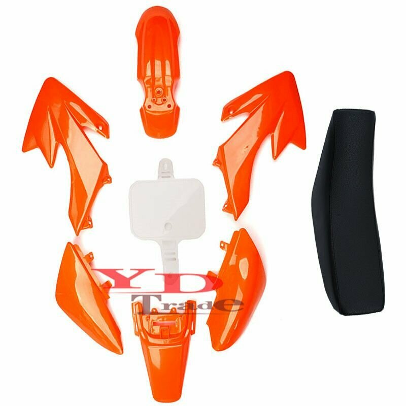 8 шт. 50Cc 110Cc 125Cc 140Cc Пластиковый 4-тактный Crf50 комплект сидений для мотокросса - наборы для самостоятельного изготовления мотоциклов, черный