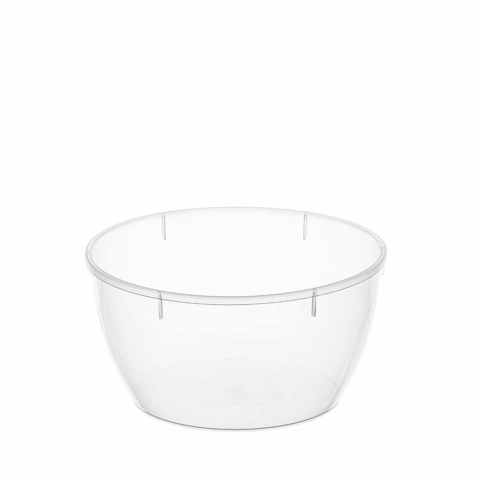 Банка с крышкой 360 мл, пластиковая, под пресервы, прозрачная, диаметр 112 мм, взлп, 1230П, 216 штук, 609213