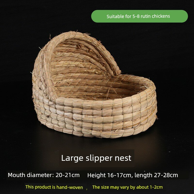 Специальное гнездо из травы для перепелов, куриное гнездо, гнездо для откладывания яиц перепелов, птичье гнездо, теплое