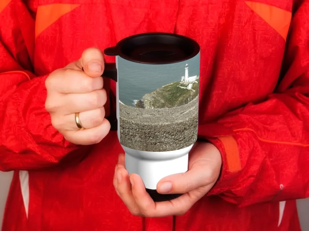 Тремокружка для авто с принтом "Royal enfield gt, мотоцикл, двигатель" 0.5 л.