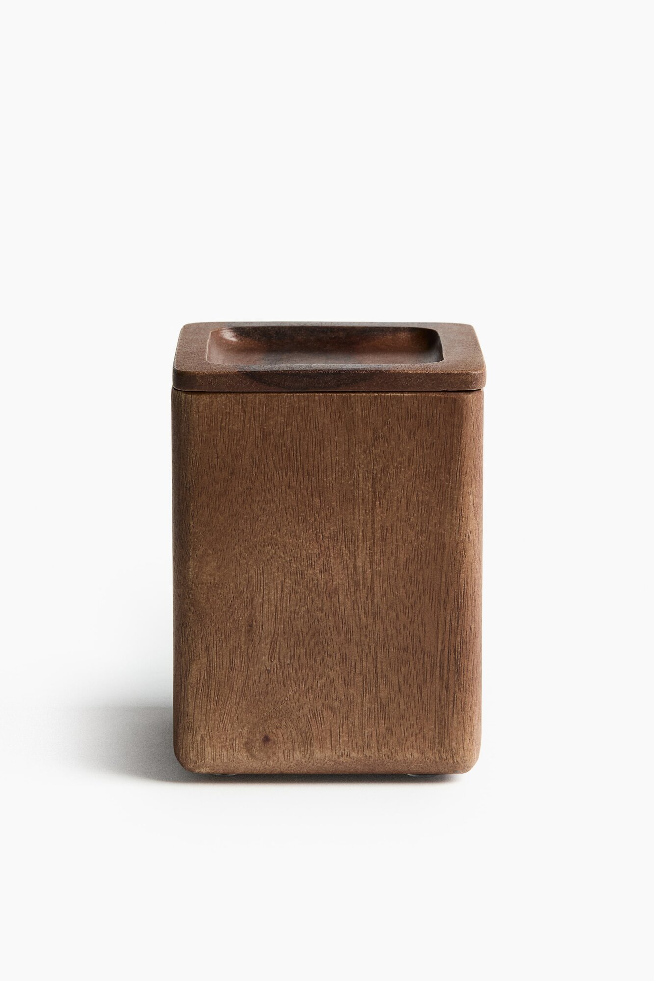 Высокий деревянный контейнер H&M Цвет Коричневый, размер 9х9х12 см