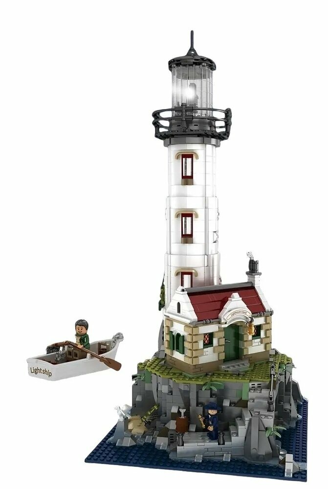 Высококачественная игрушка-конструктор Винтажный электрический маяк, 2673 шт, высокодетализированная репродукция маяка