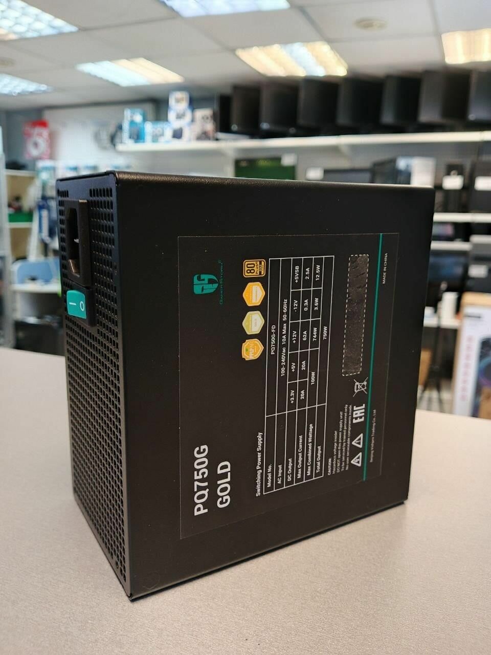 Блок питания DEEPCOOL GamerStorm PQ750G R-PQ750G-FD0B-WGEU-V1 черны