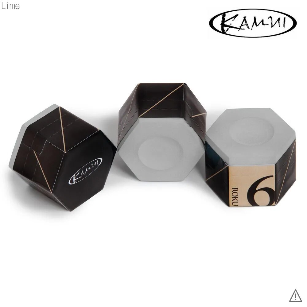 Мел бильярдный Kamui Roku для бильярда, цвет Kamui Roku Slate Красивый цвет V758, 1 шт. в пластиковом пакете — фото 1