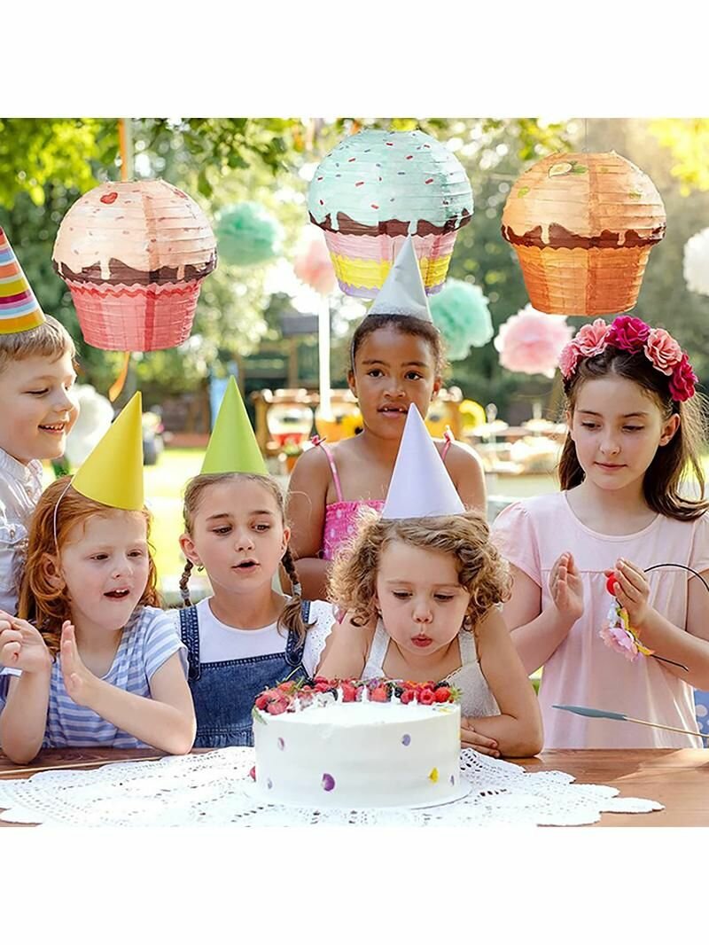 3D торт бумажный фонарь