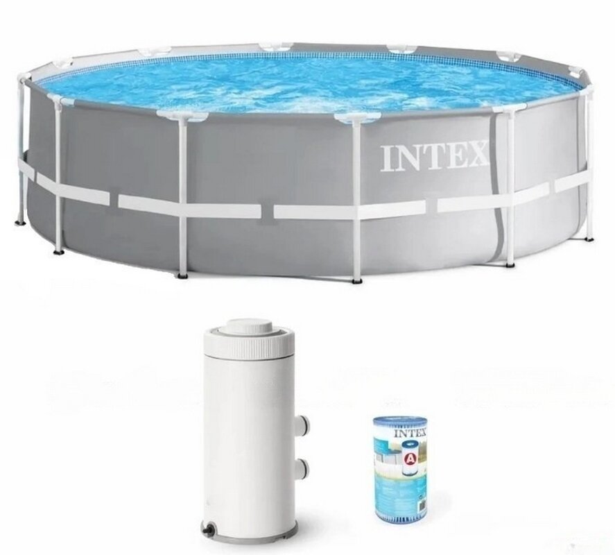 Каркасный бассейн INTEX 26706sc 305х99 см с фильтрующим насосом