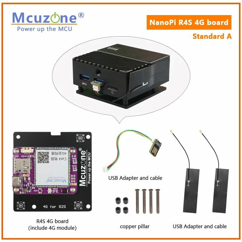 Плата расширения NanoPi R4S 4G Lte NL668-EU CAT4 без драйверов openwrt linux ubuntu ZET CAT4-EU
