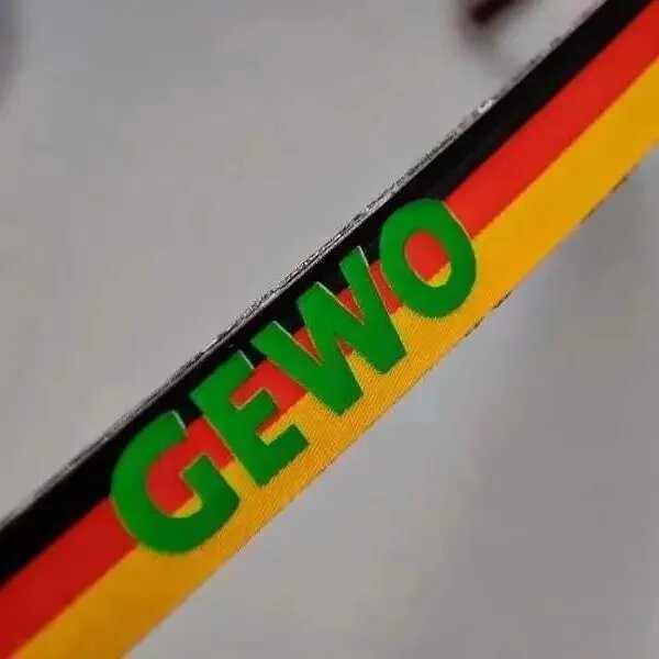Gewo ракетка для настольного тенниса из углеродного волокна 6мм Yellow red and black