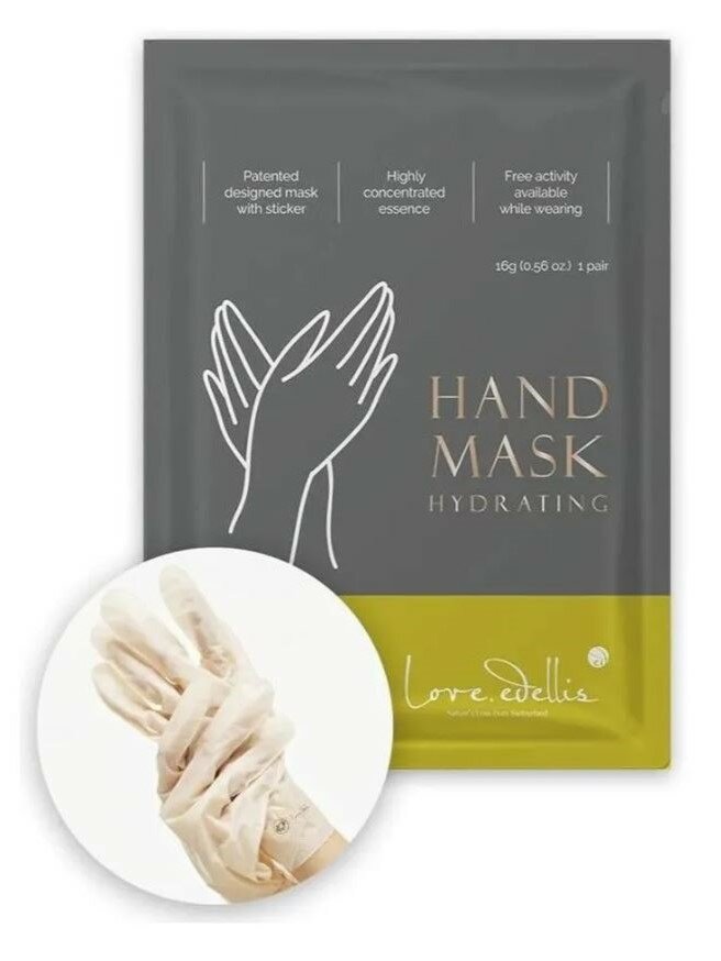 Увлажняющая маска-перчатки для рук LOVE EDELLIS Hand Mask Hydrating, 1 пара