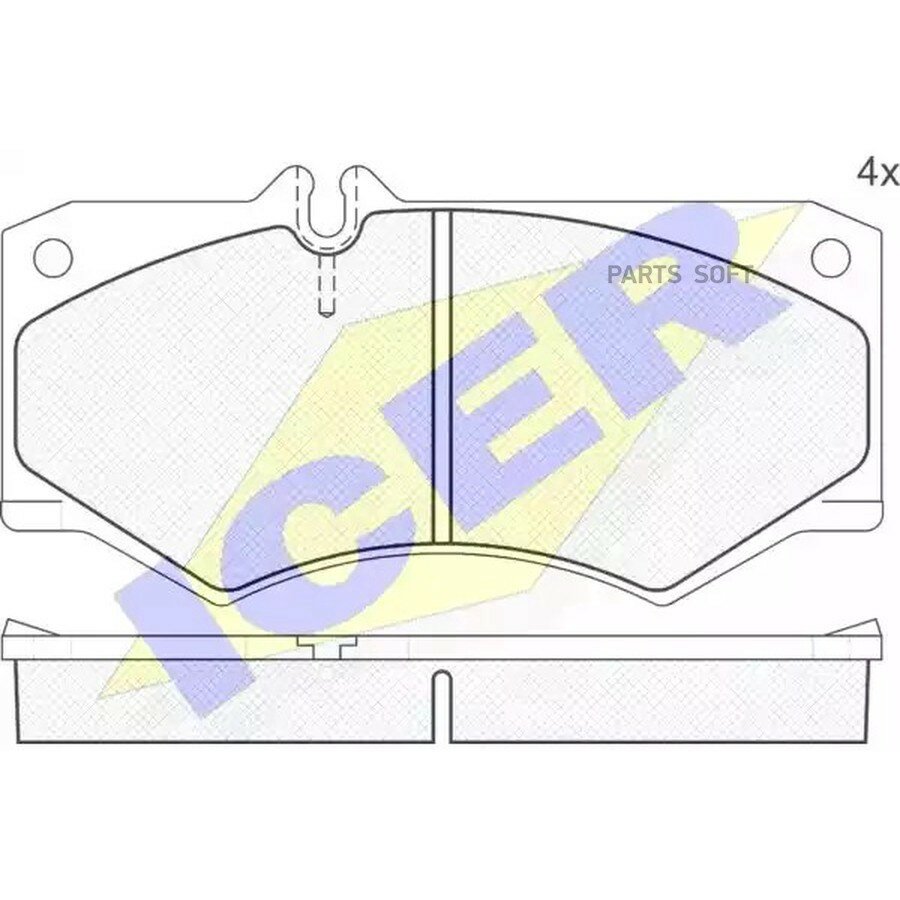 ICER 140405 Колодки тормозные