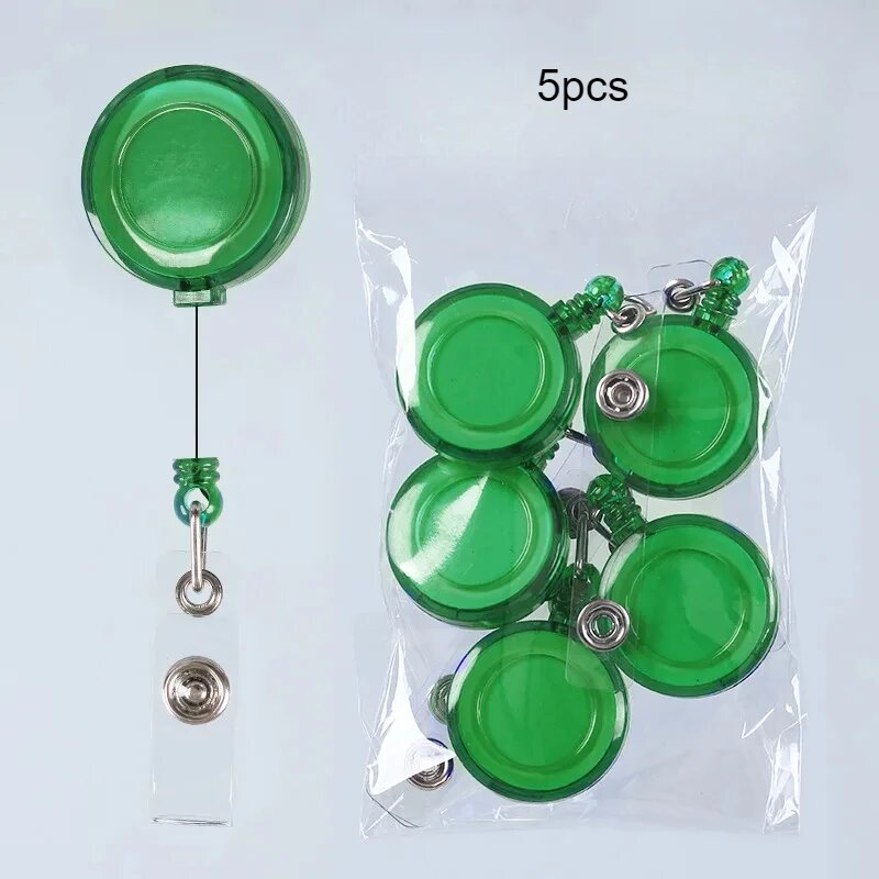 Держатели бейджей 5 шт. Изумрудный, green