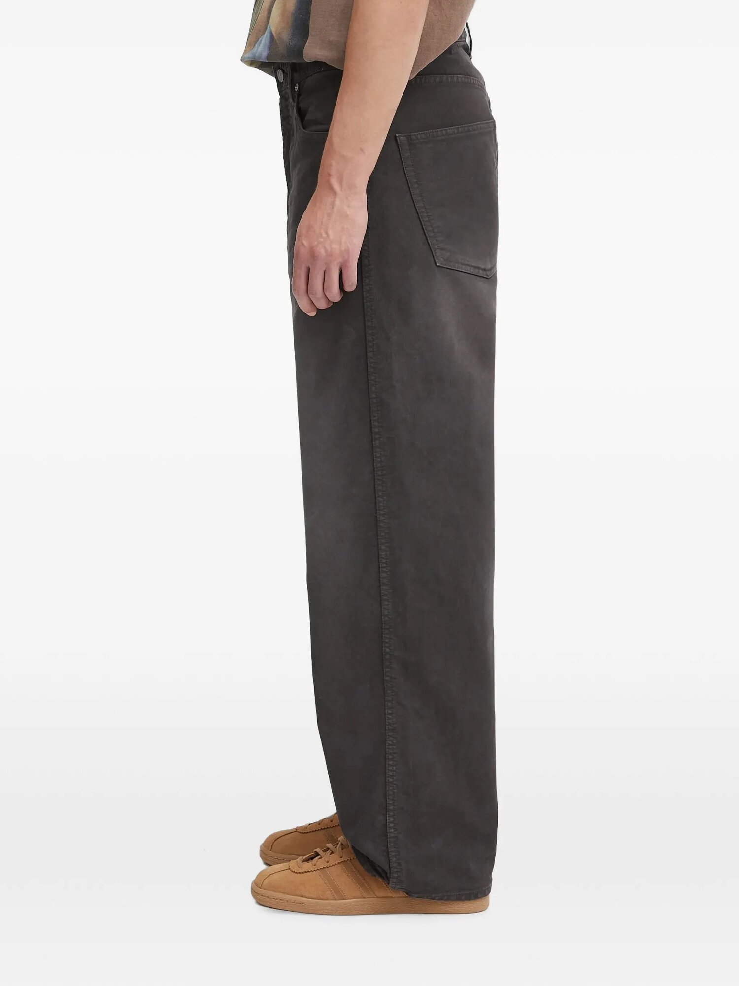 Брюки Visvim Straight-leg trousers, размер 52, серый — фото 1