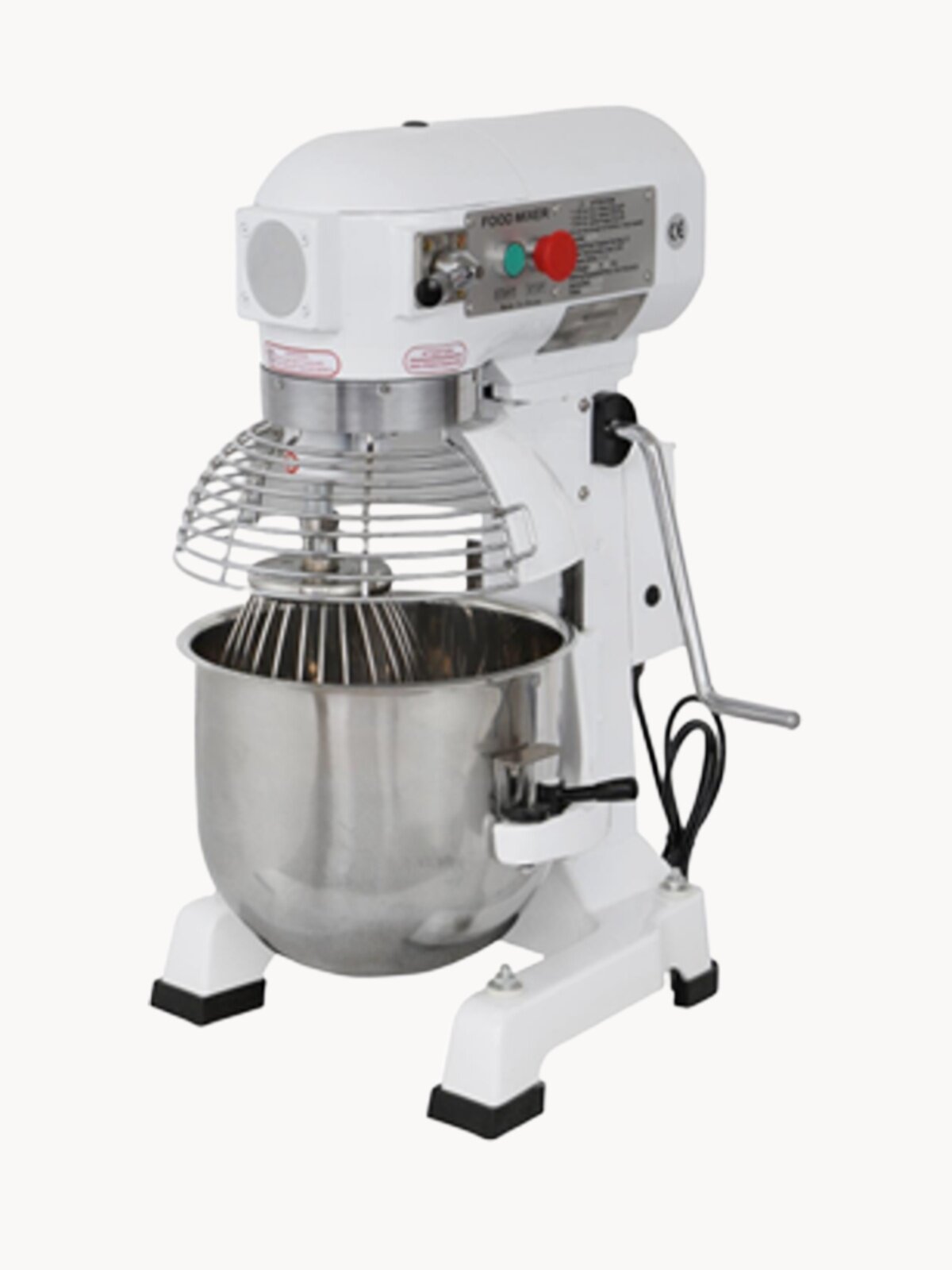 Миксер планетарный профессиональный Crazy Pan CP-IP20B, 1100 Вт, 18.5 литров, загрузка 3 кг, 3 скорости, съемная дежа