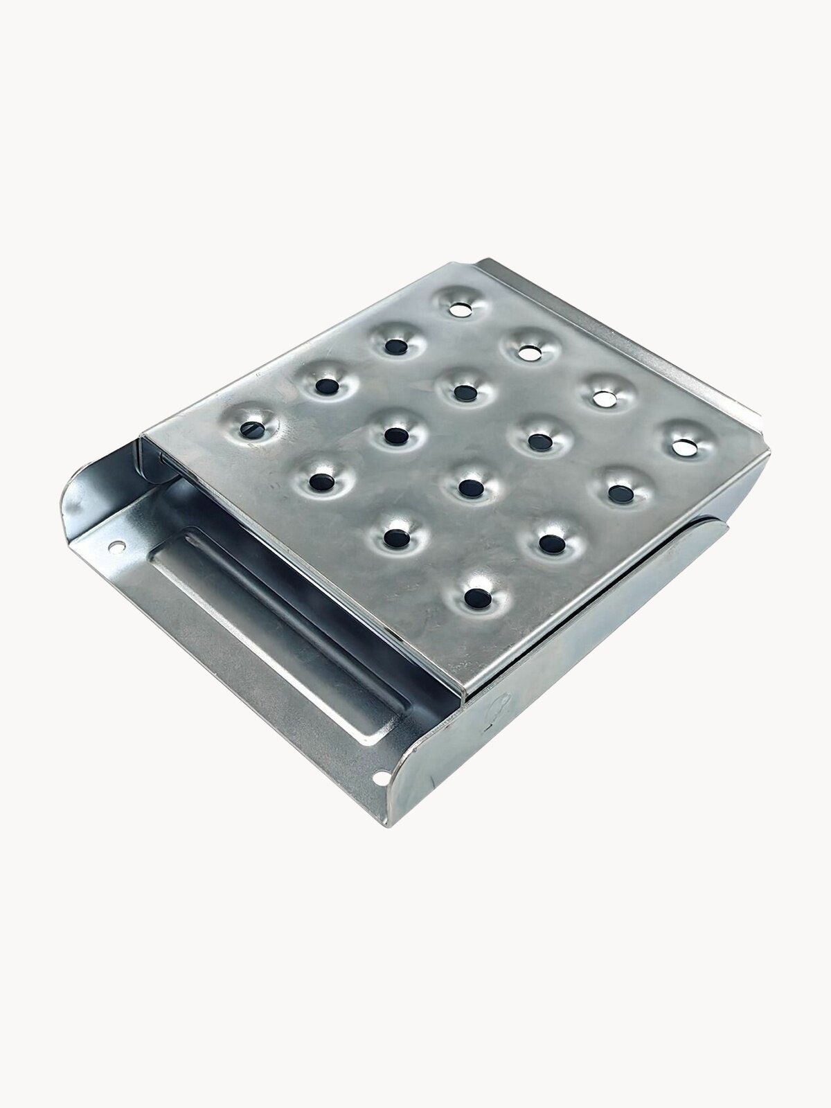 Подножка для грузовика откидная, оцинкованная сталь,188х180 мм, вес 1360 г.