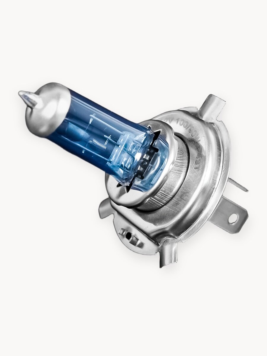 Лампы H4 для автомобиля галогенные 2 шт. Grix Xenon Look 4500K 100/90W 12V Для ближнего и дальнего света