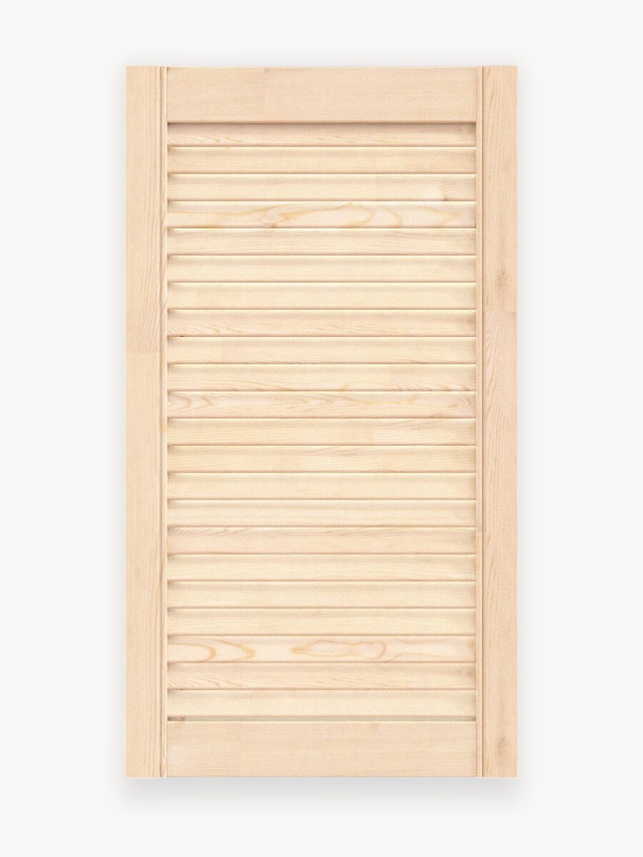 Дверь жалюзийная деревянная Timber&Style 715х344, сосна сорт Экстра, комплект 1 шт / Дверка для мебели