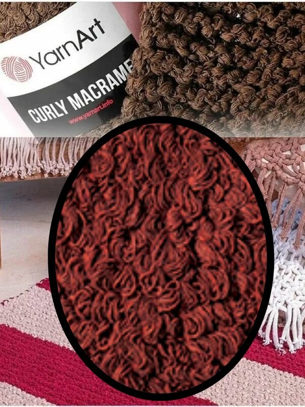 785 Пряжа YarnArt "Macrame Curly" (2шт*500гр.)