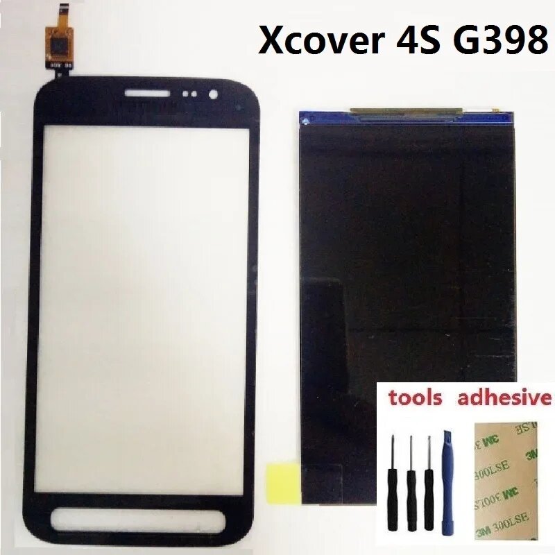 Для Samsung Galaxy Xcover 4S SM-G398F ЖК-дисплей Экран Монитор Сенсорный дигитайзер Сенсор + клей + комплекты G398