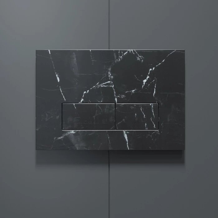 Клавиша смыва, универсальная, чёрный мрамор, On-X, 001, IDDIS, ONX01B0i77