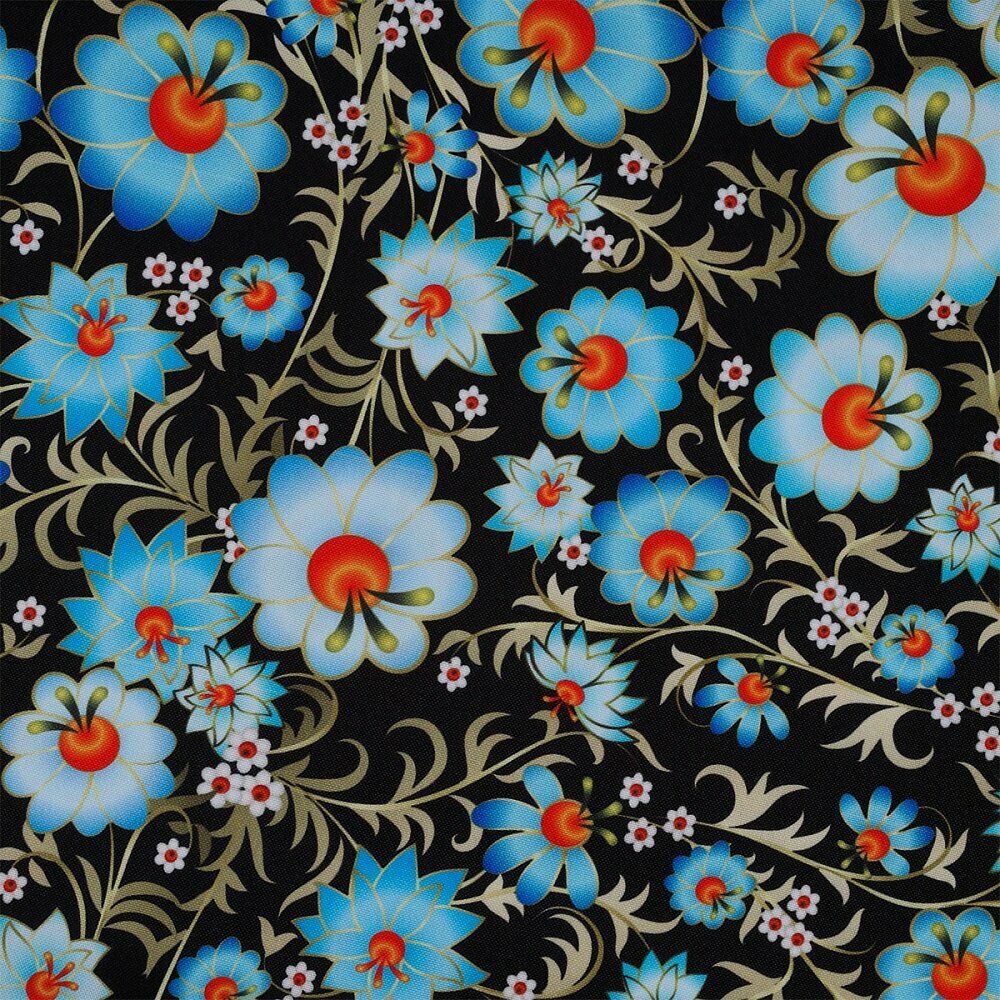 Ткань IDEAL Габардин 140 г/м2, 100% полиэстер, ширина 150 см, цвет черный упаковка 3 м