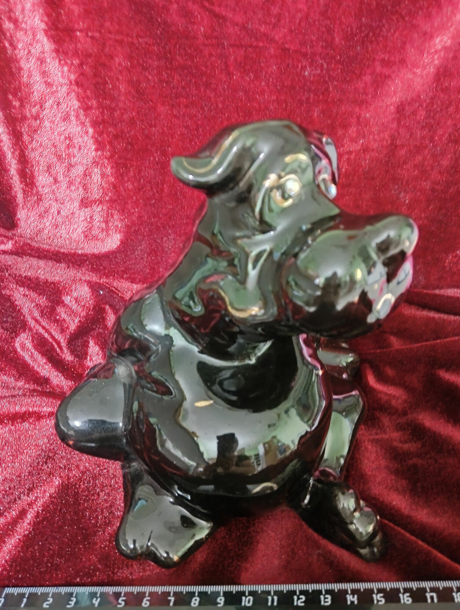 Копилка собака чёрная