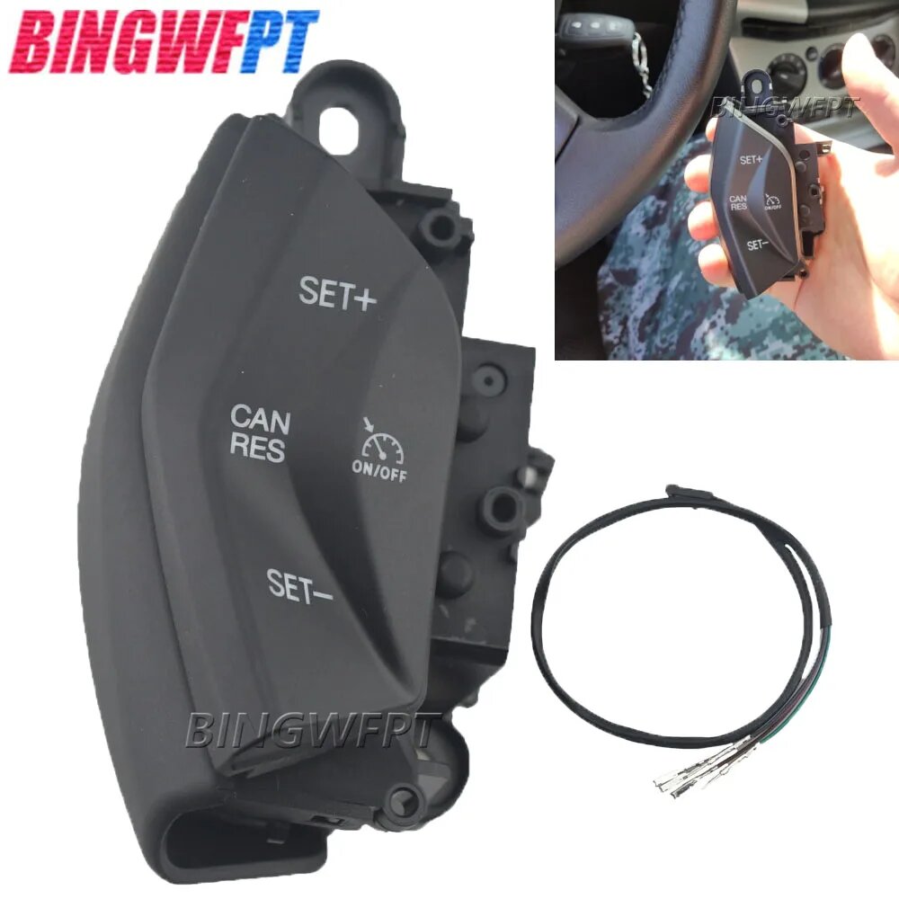 Автомобильные аксессуары, переключатель круиз-контроля для Ford Focus 3, Ford Kuga 2, Ford Transit, с проводкой, без функции LIM