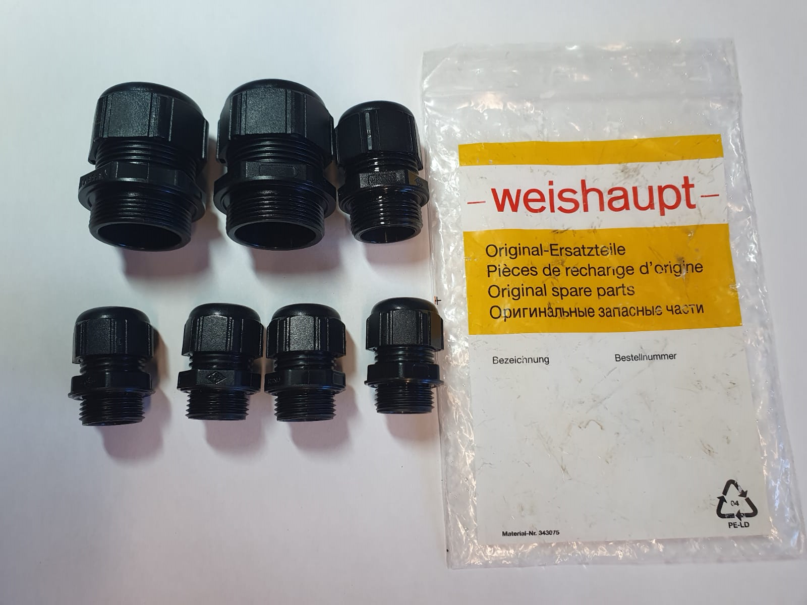 Комплект кабельных вводов Weishaupt 2 x M32,4 x M20, 1 x M25, WM20 - 21120400512