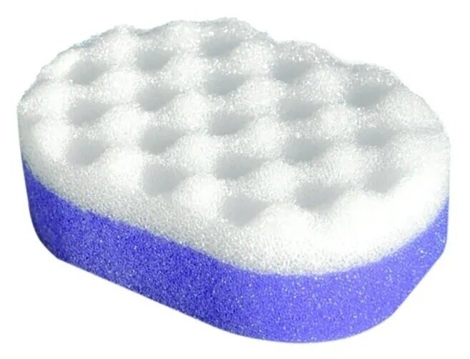 Мочалка для тела York / Йорк Овал массажная поролон 145×95×50мм / губка для душа