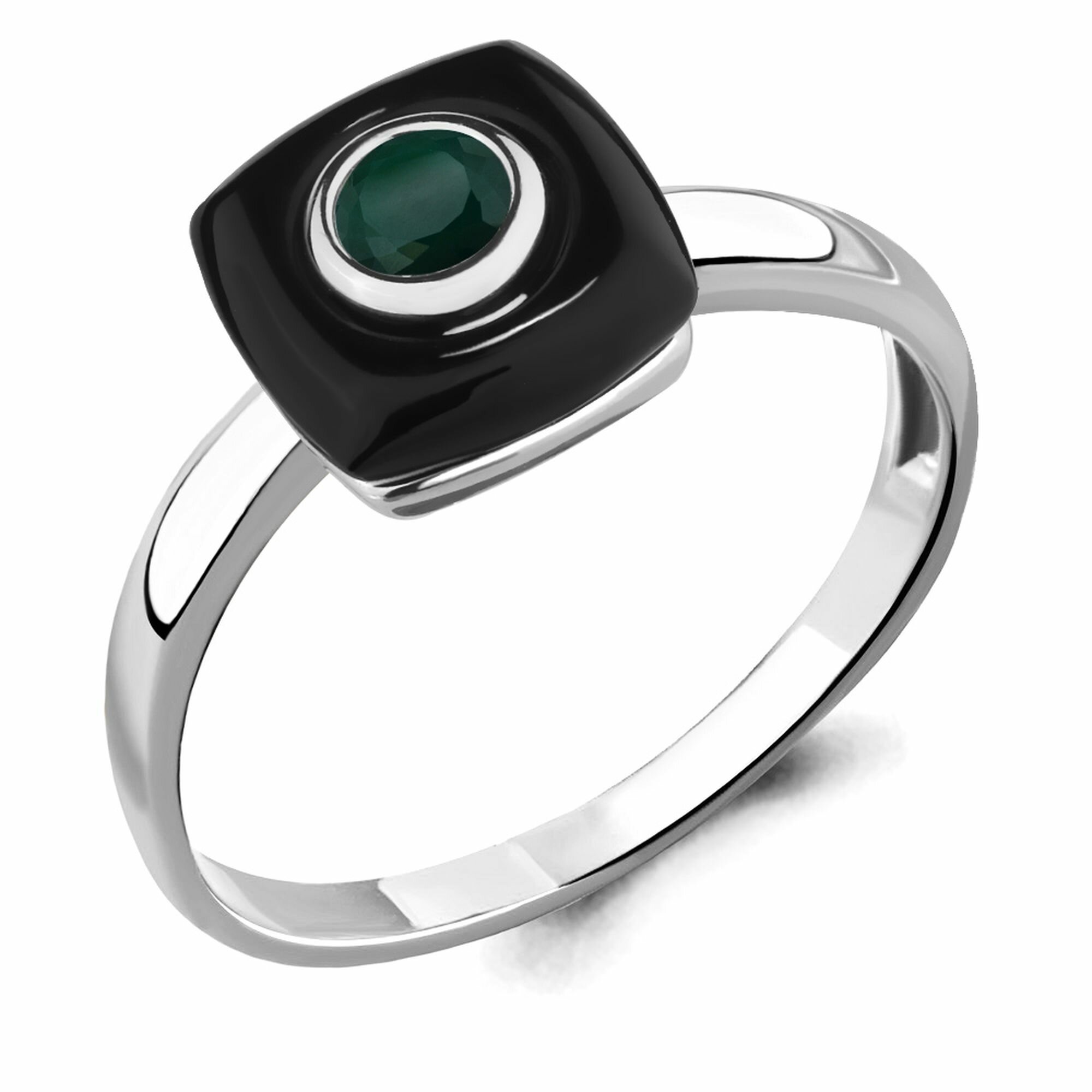 Кольцо, серебро, 925 проба, родирование, керамика, агат