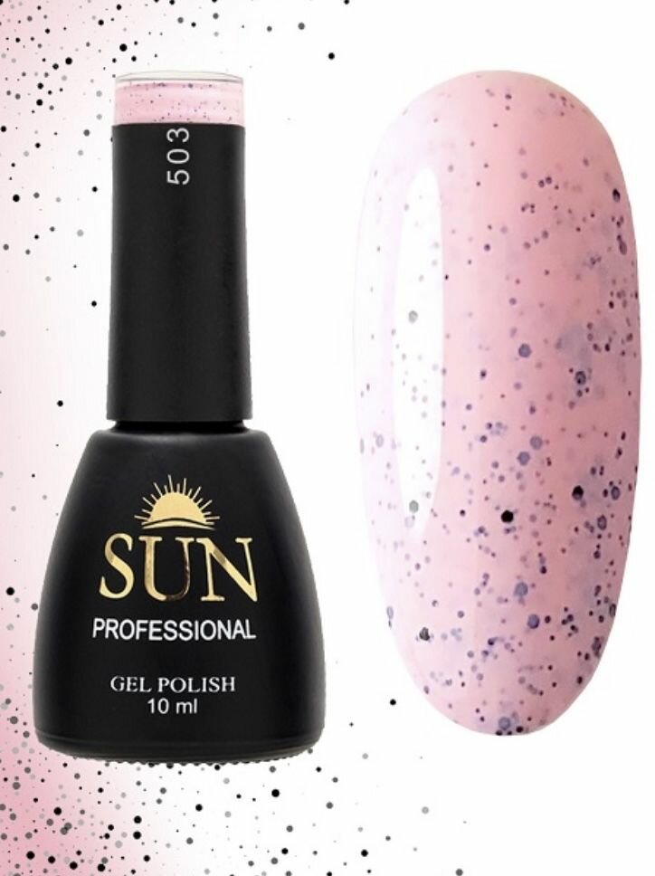 Гель-лак для ногтей SUN professional №503 Перепелиное Яйцо розовый ,10мл