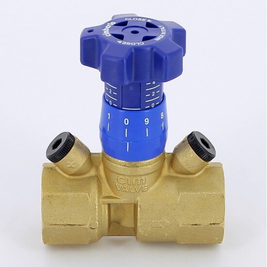 Клапан балансировочный Cimberio 787R 1", ручной, Kvs=4,08 PN25 BB, без ниппелей