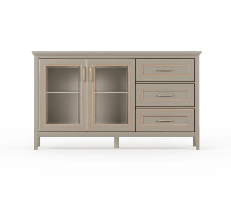 Тумба БРВ-мебель Classic KOM2W3S Глиняный серый