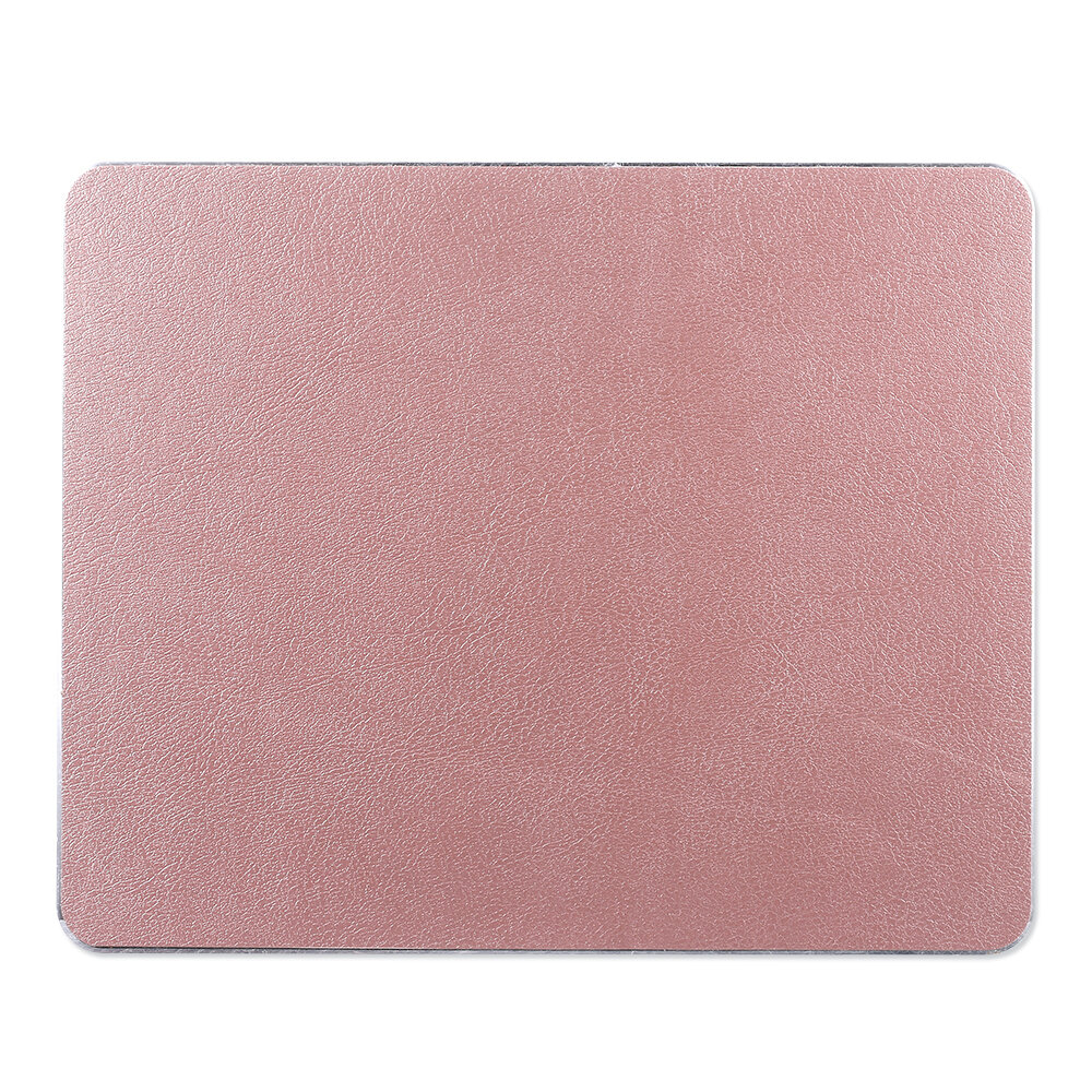 Маленький алюминиевый коврик для мыши PU + ПВХ Коврик для мыши двойного назначения