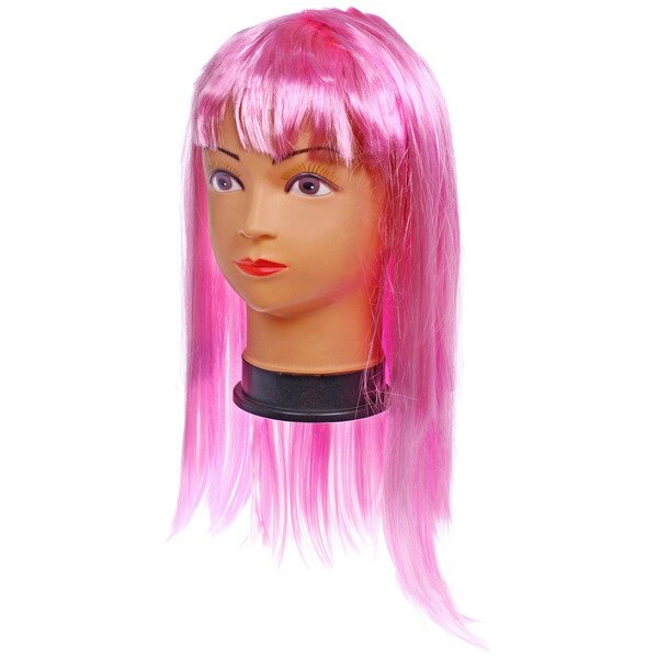 Парик карнавальный Серпантин "Роскошь" 50 см, 120 г, Фиолетовый