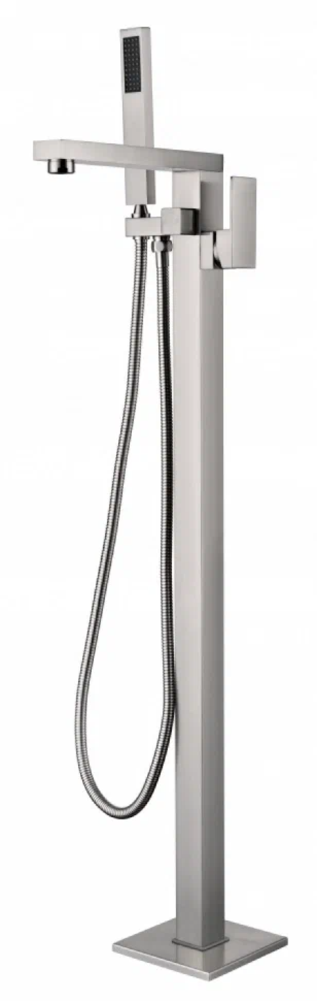 Смеситель для ванны, напольный, высокий излив, Groсenberg GB800NK Никель