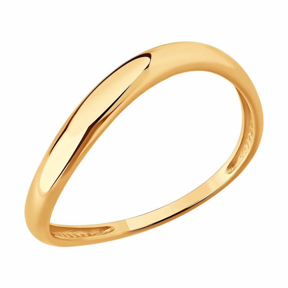 Кольцо, красное золото, 585 проба