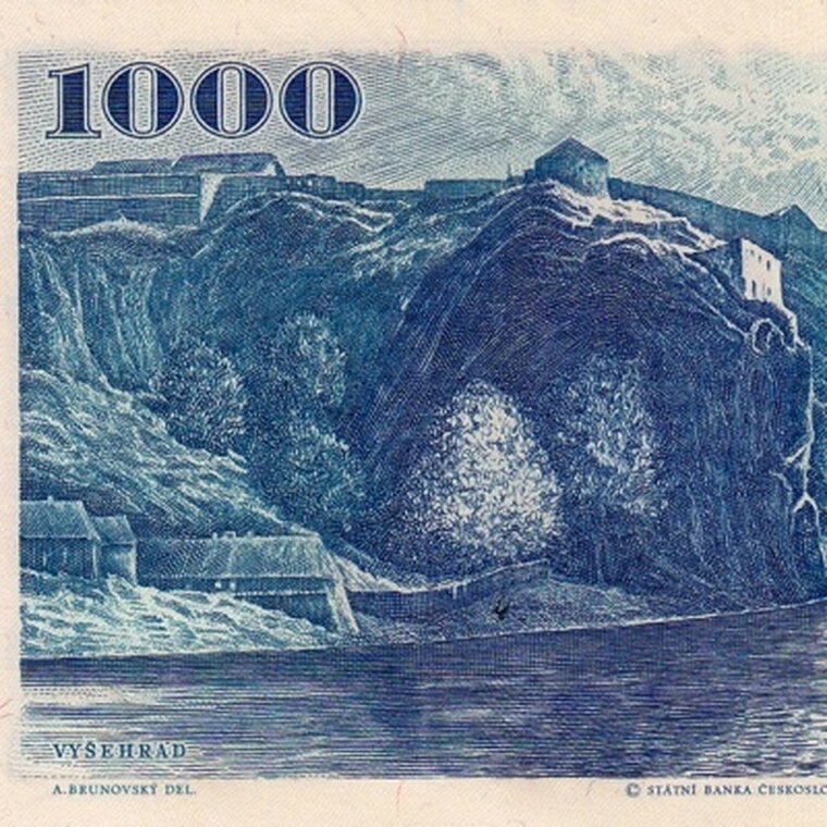 1000 крон 1985 Чехословацкая Социалистическая Республика, сувенирная копия, банкноты и купюры редкие коллекционные