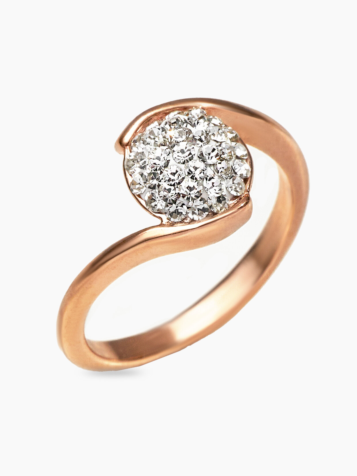 Кольцо, кристаллы Preciosa