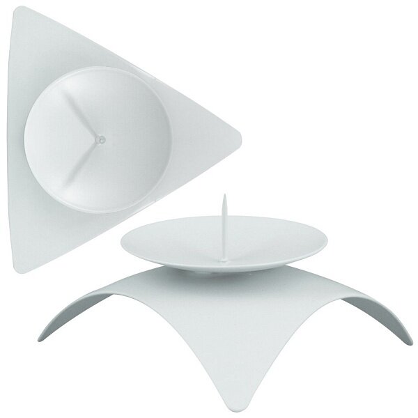 Подсвечник Мультидом "Гармония" белый, размер 12х5,5х3,5 см (DA5-323)