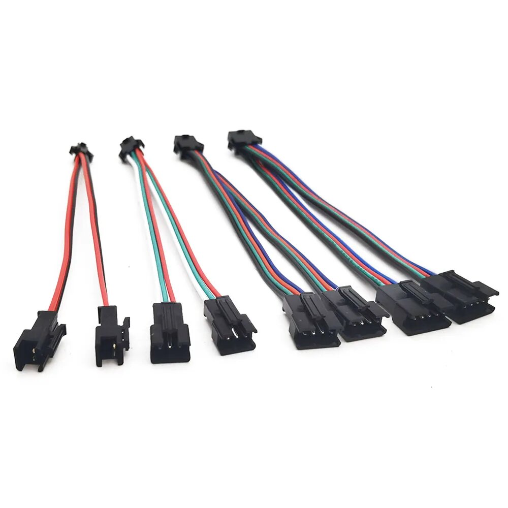 Разветвитель CHTPON для светодиодных лент WS2812, 2/3/4 контакта 2Pin, 15cm Cable 1 to 2